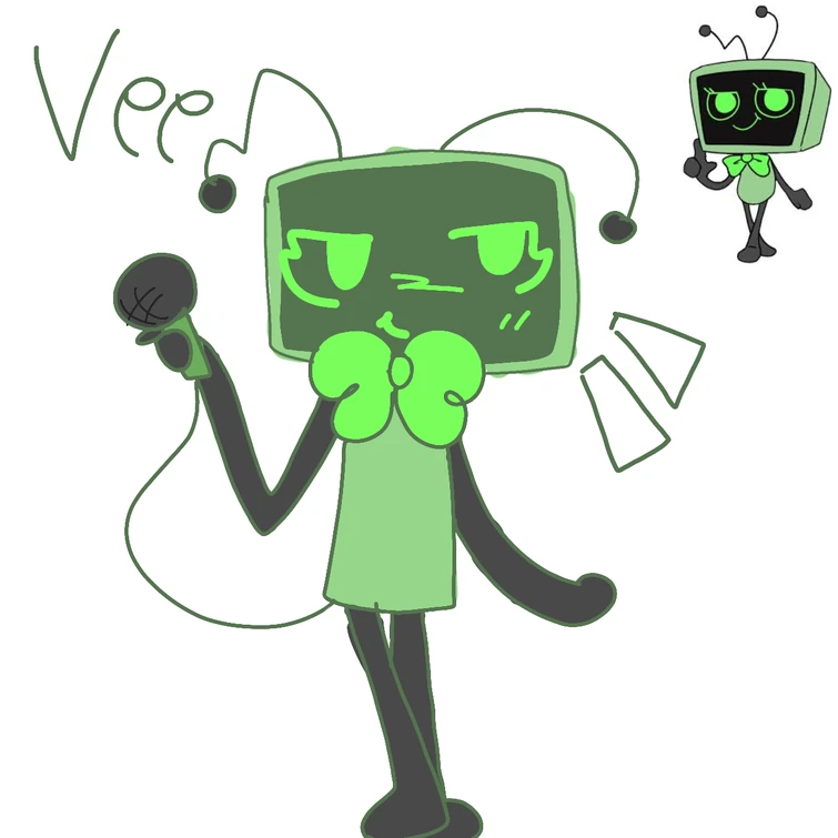 Vee, but without a tee bc I like her design the way it is | Fandom