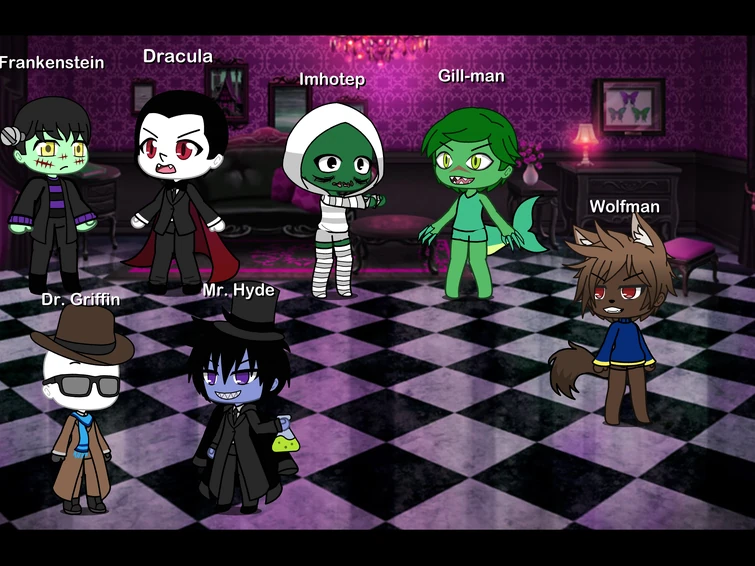 What do you think of this Universal Monsters Fanart in Gacha version ...