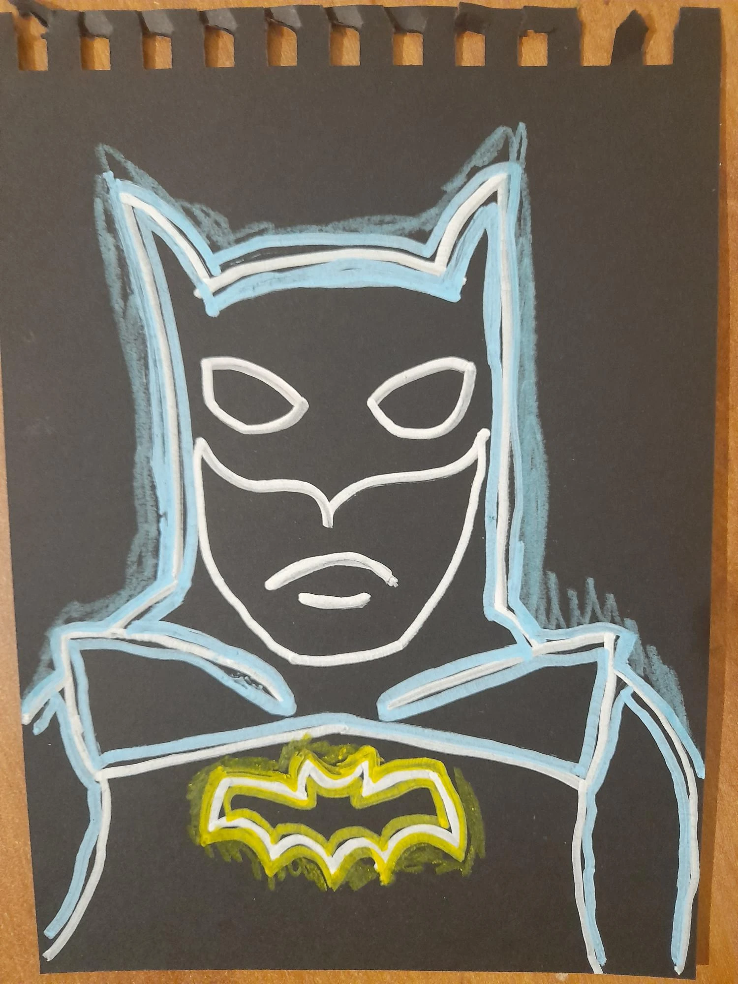 My Posca pen drawing of Batman (glow effect) | Fandom