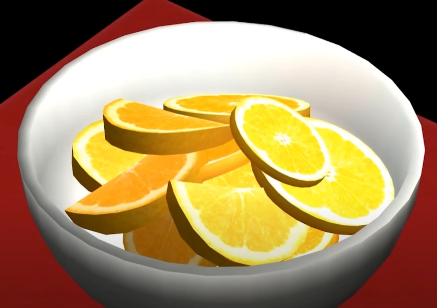 I made a fruit salad with delicious orange slices | Fandom