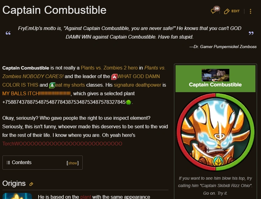 inspect element chaos | Fandom