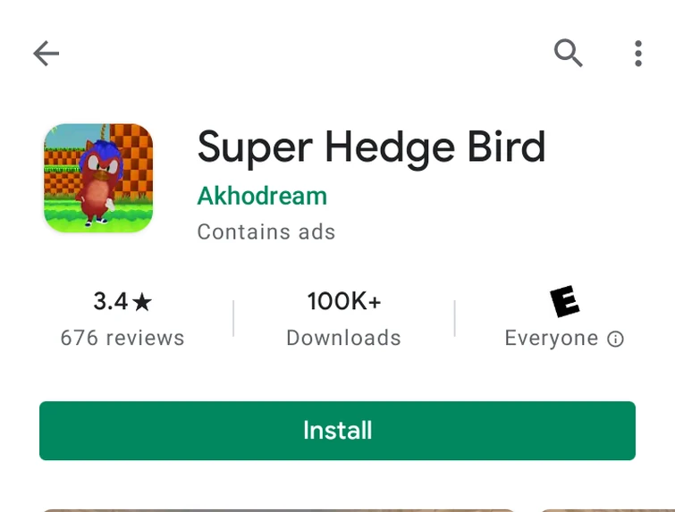 Horrible sonic rip-offs on google play store- | Fandom