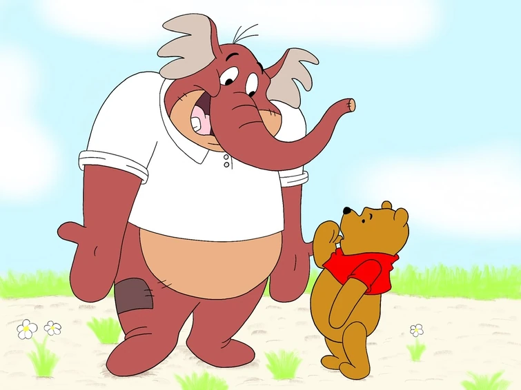 Heff give Pooh an idea to climb the Honey Tree of a beehive where they ...