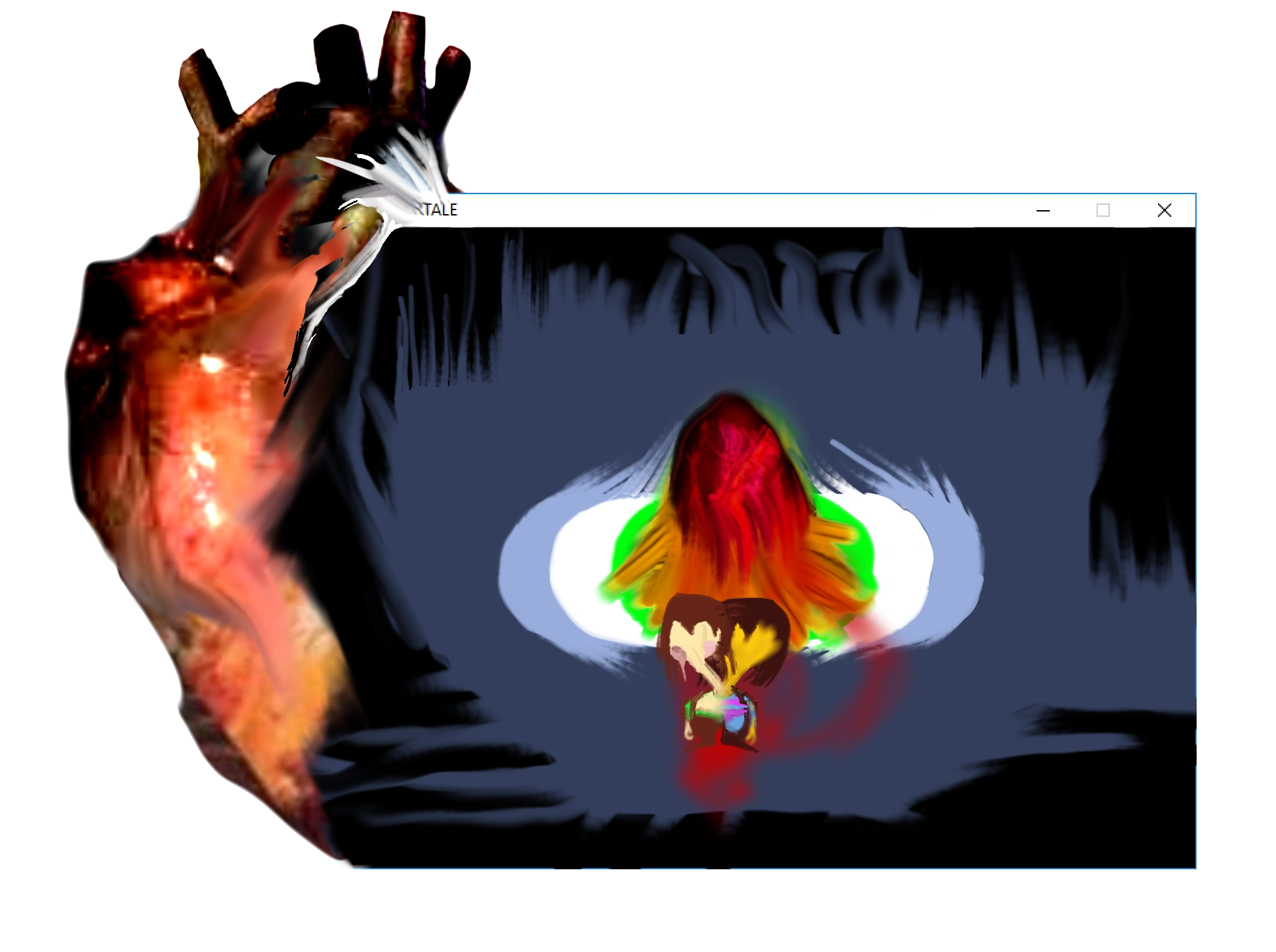 "He is the walls, he is the ground beneath you. The vines are his veins ...