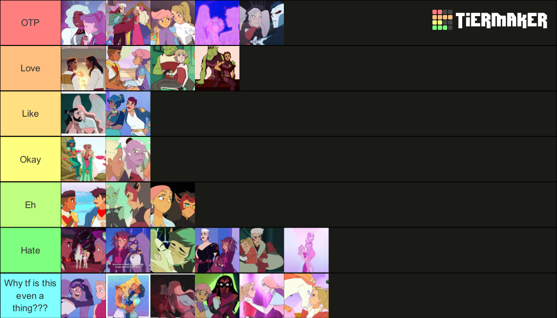 She-Ra Ship Tier List | Fandom She-Ra Ship Tier List | Fandom
