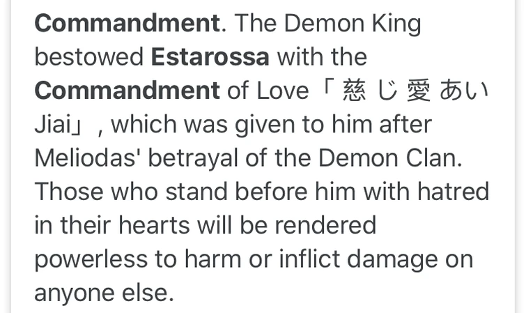 Estarossa commandment of love | Fandom