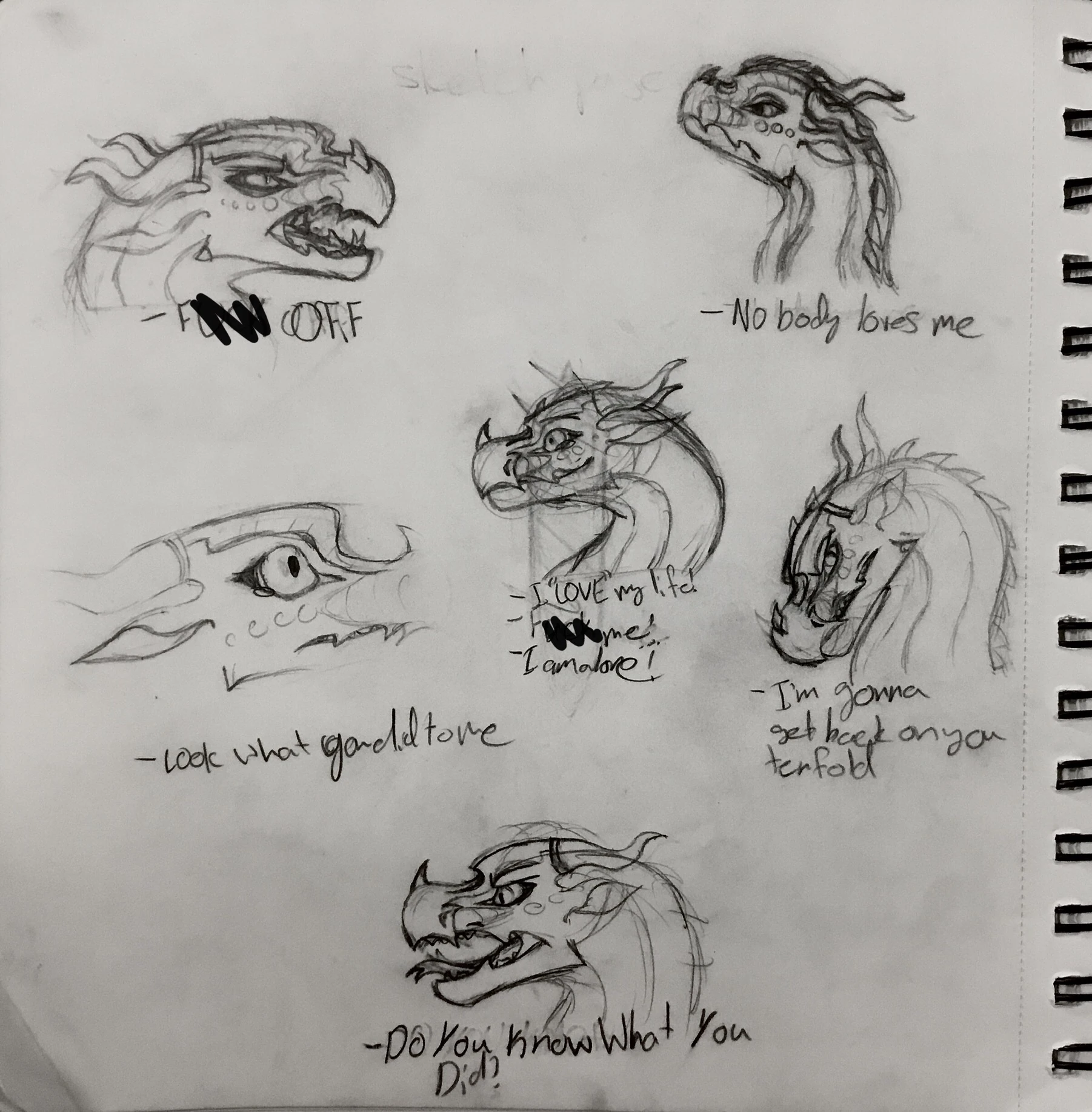 Life experiences - rage sketch (tw: censored language and major threats ...