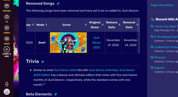 I don’t want none of the songs to remove on just dance plus | Fandom