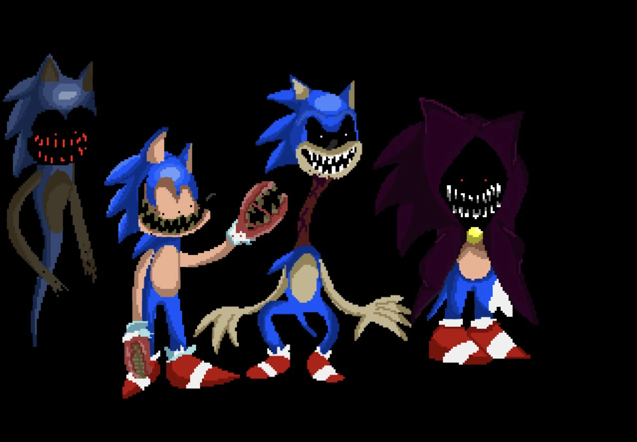 Sprites of my exes 1. EXE.BLOOD 2. Smiler 3. Smiling teeth 4. The exe ...