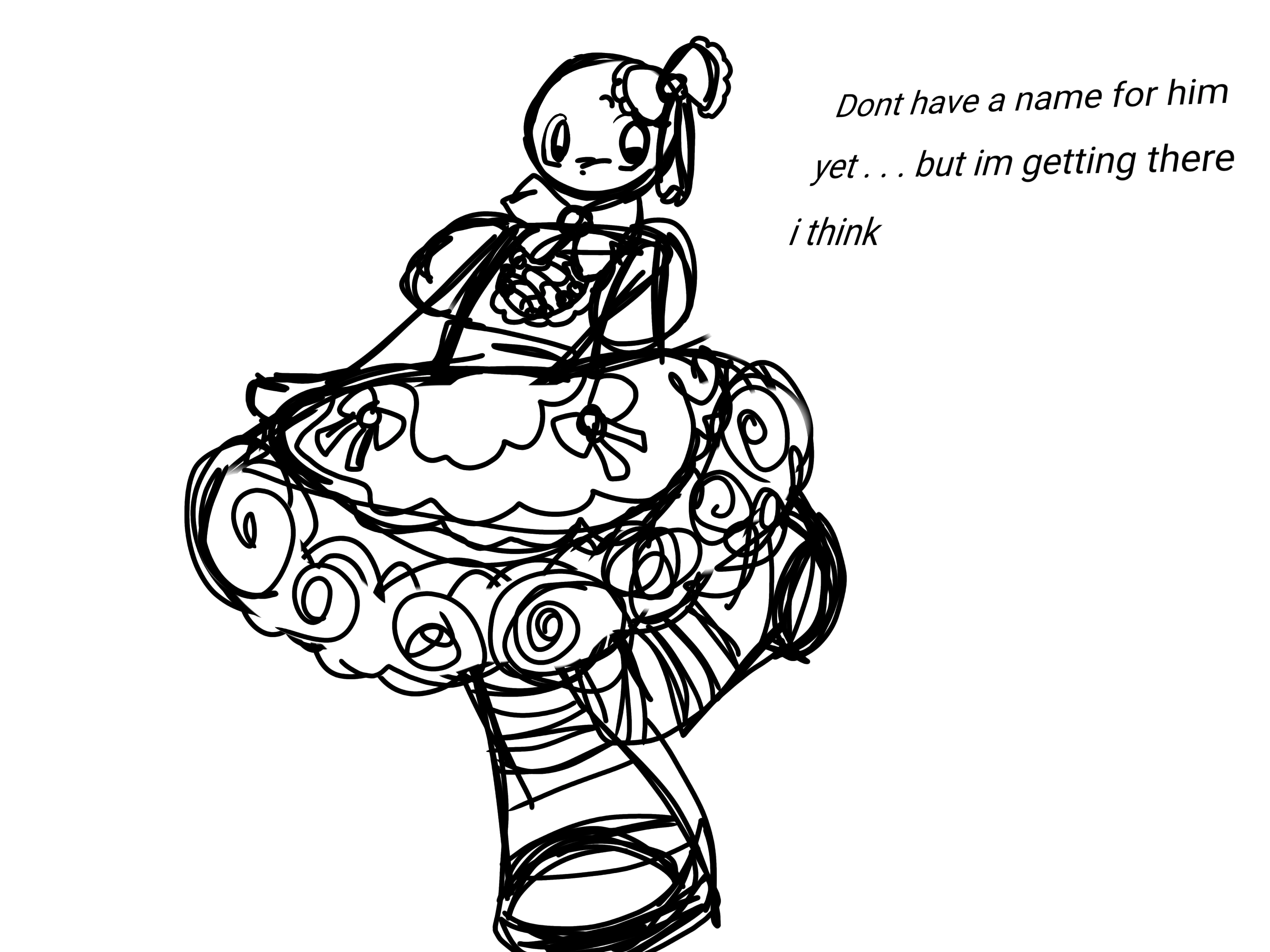 alala .... oc in a dress because im trying to learn to draw dresses ...