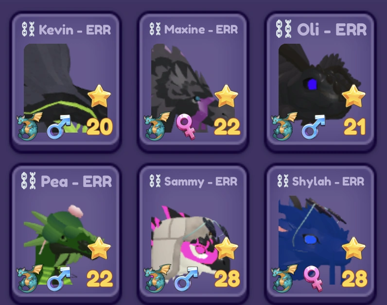 seeing offers on/swapping error color dragons | Fandom