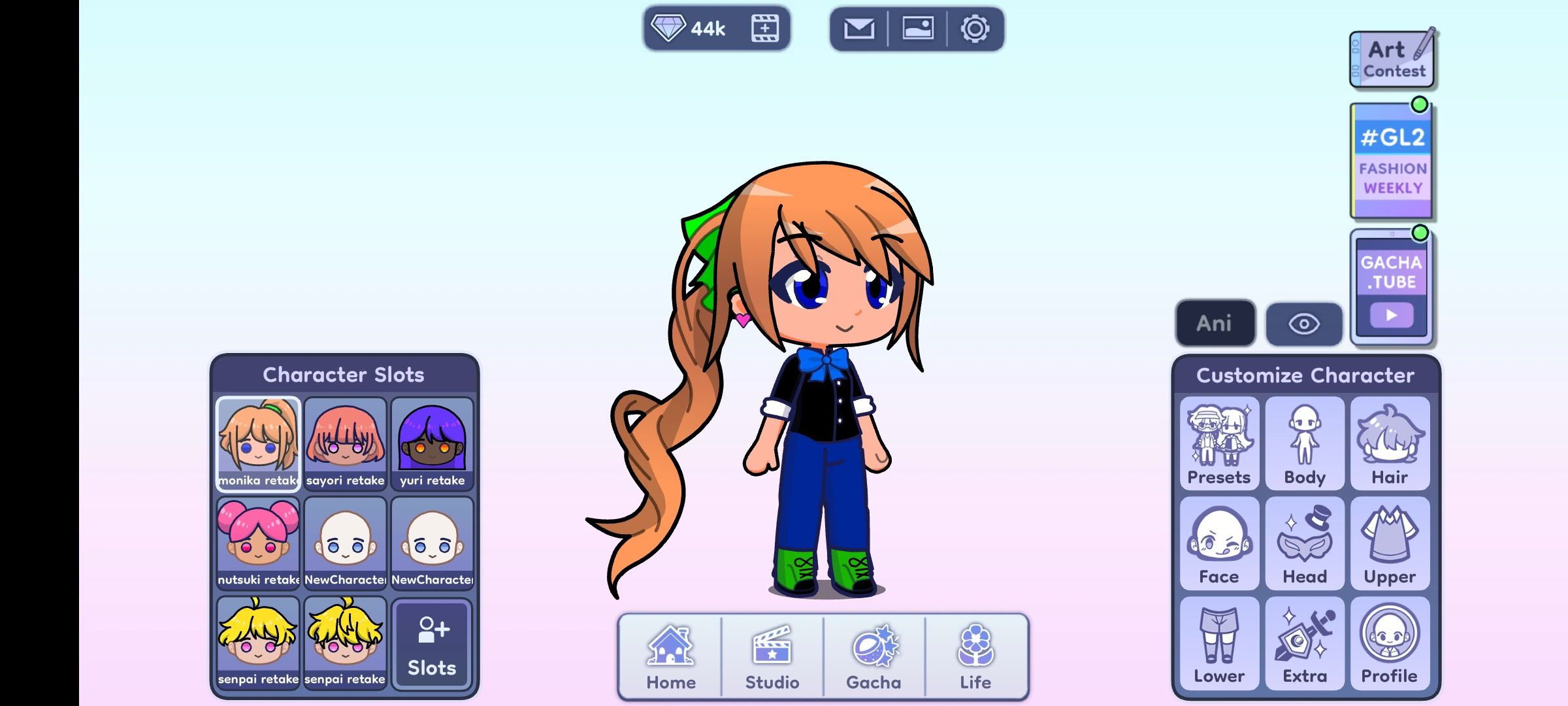 Doki Doki takeover (first FNF AU character reveal past me leaving FNF ...