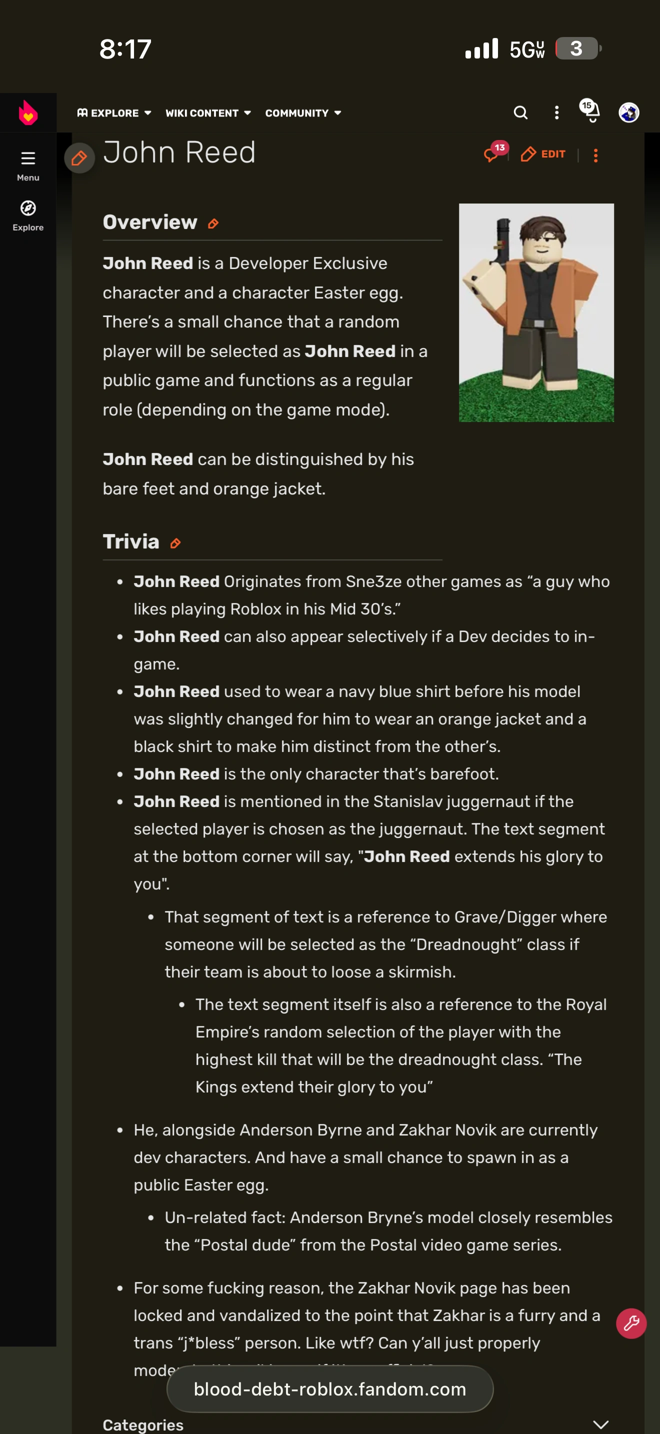 Finally made the choice to fix John Reed’s article | Fandom