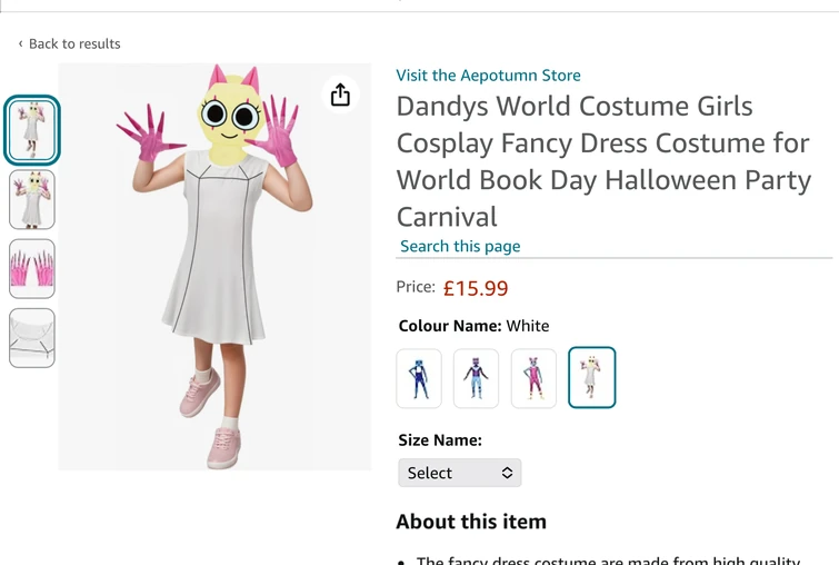 Dandys World Costume GirlsCosplay Fancy Dress Costume for World Book ...