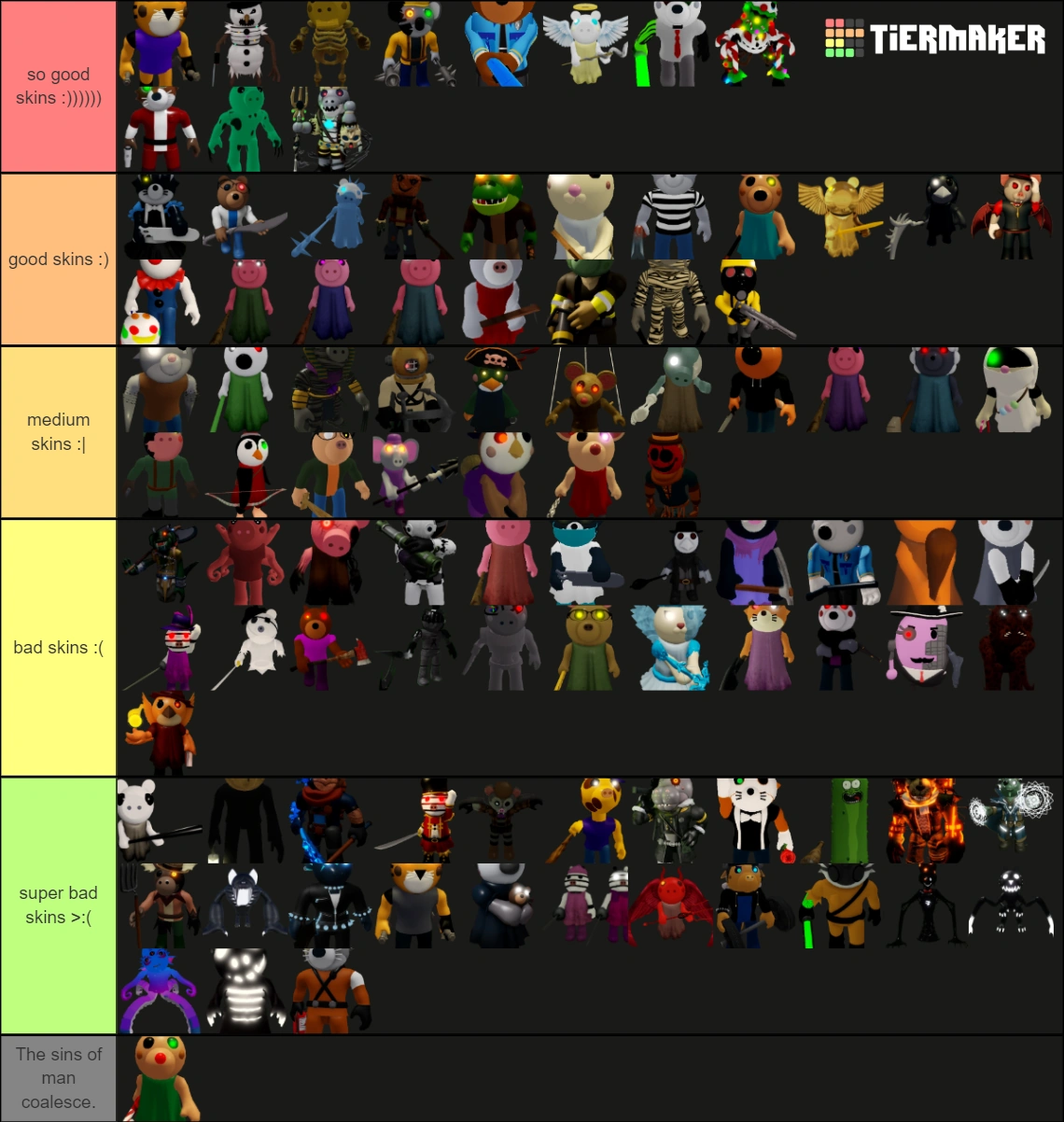 i made a tear list............. | Fandom