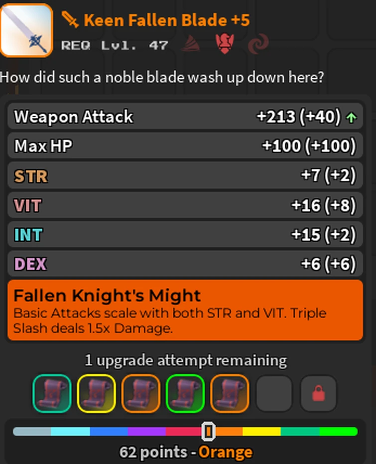 alright, do I keep gambling this one or just VIT scroll it | Fandom