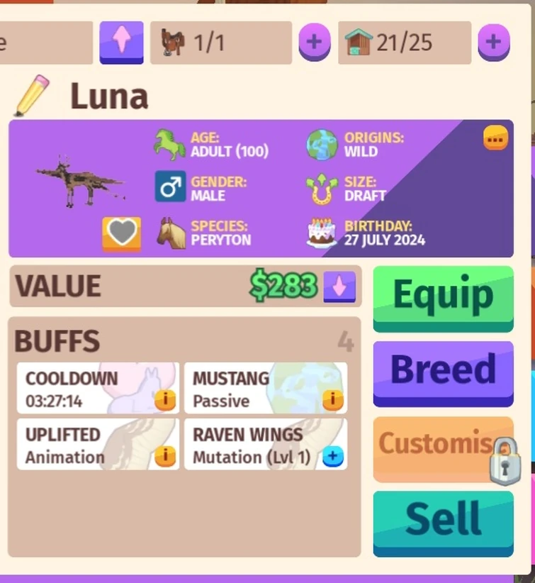 Lf a peryton with a owl beak!^^ I'm giving 3 perytons for 1 with a beak!^^ | Fandom