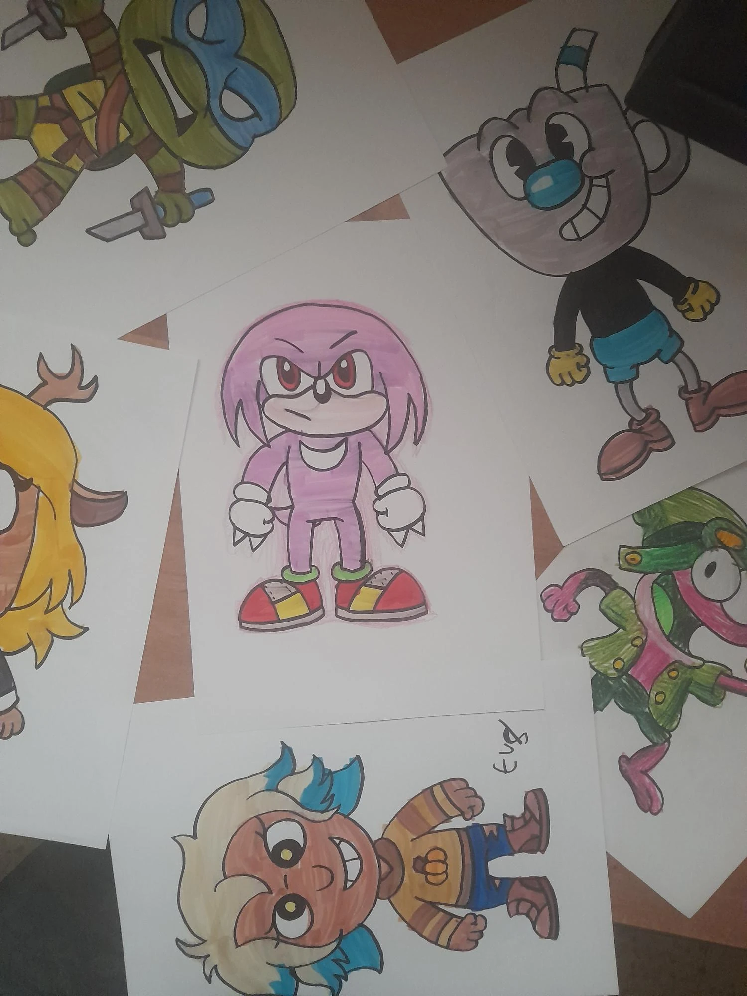 My drawing of Hyper Knuckles | Fandom