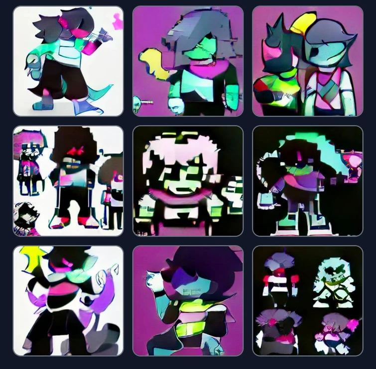 So an ai redrew deltarune characters | Fandom