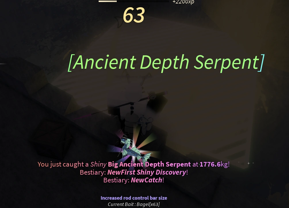 the first ancient depth serpent i caught | Fandom