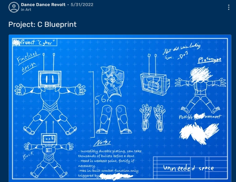 yo does anyone have that cyber blueprint ddr made | Fandom
