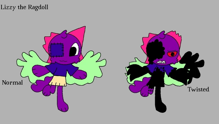 Lizzy and Eli, my dandy’s world ocs, in JustaLazicats style! | Fandom
