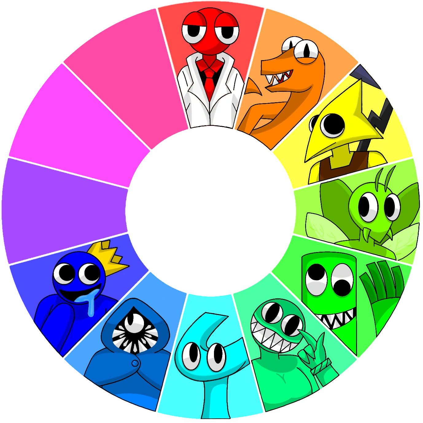 Full RGB color wheel: Day 3 Red, Orange, Yellow, Green, Chartreuse ...