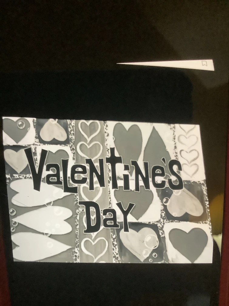 Valentine’s Day title card in black and white style | Fandom