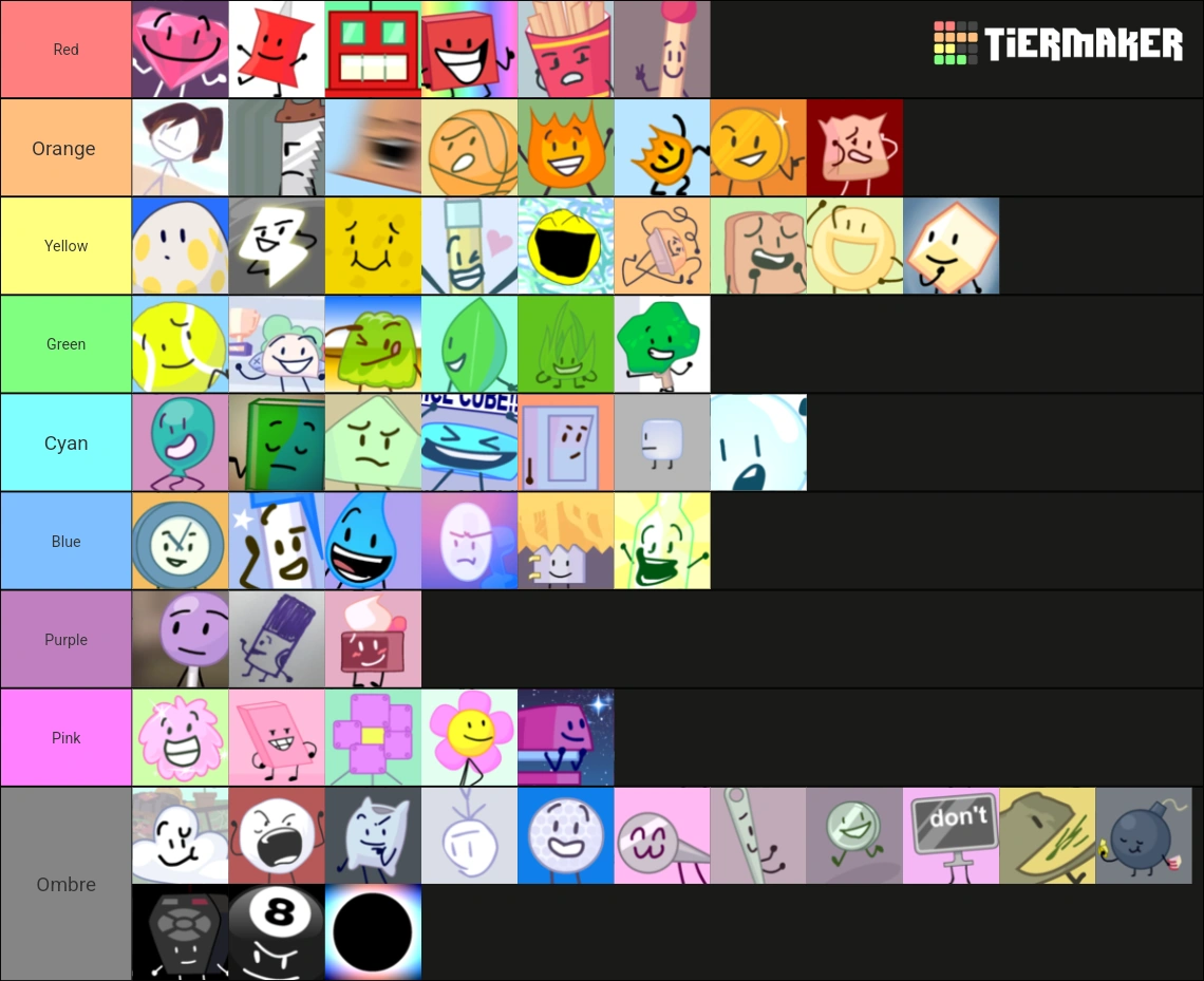 Bfdi color voting | Fandom