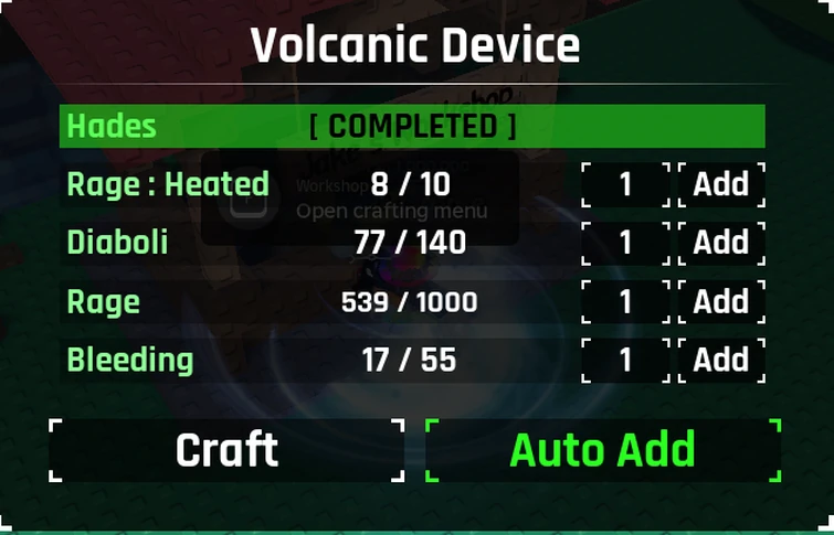 Here's my volcanic device progress(updated) | Fandom