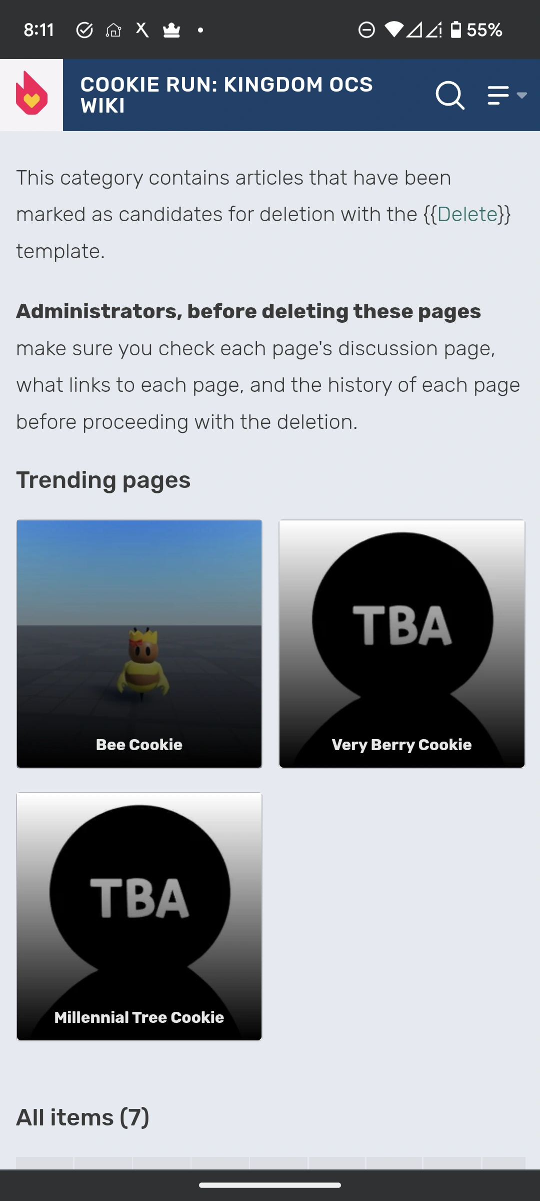 I check one of the Categories and.. | Fandom
