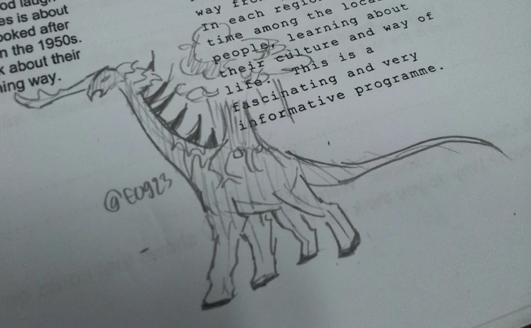 it is mandatory that i draw lmako on my old english assignment | Fandom