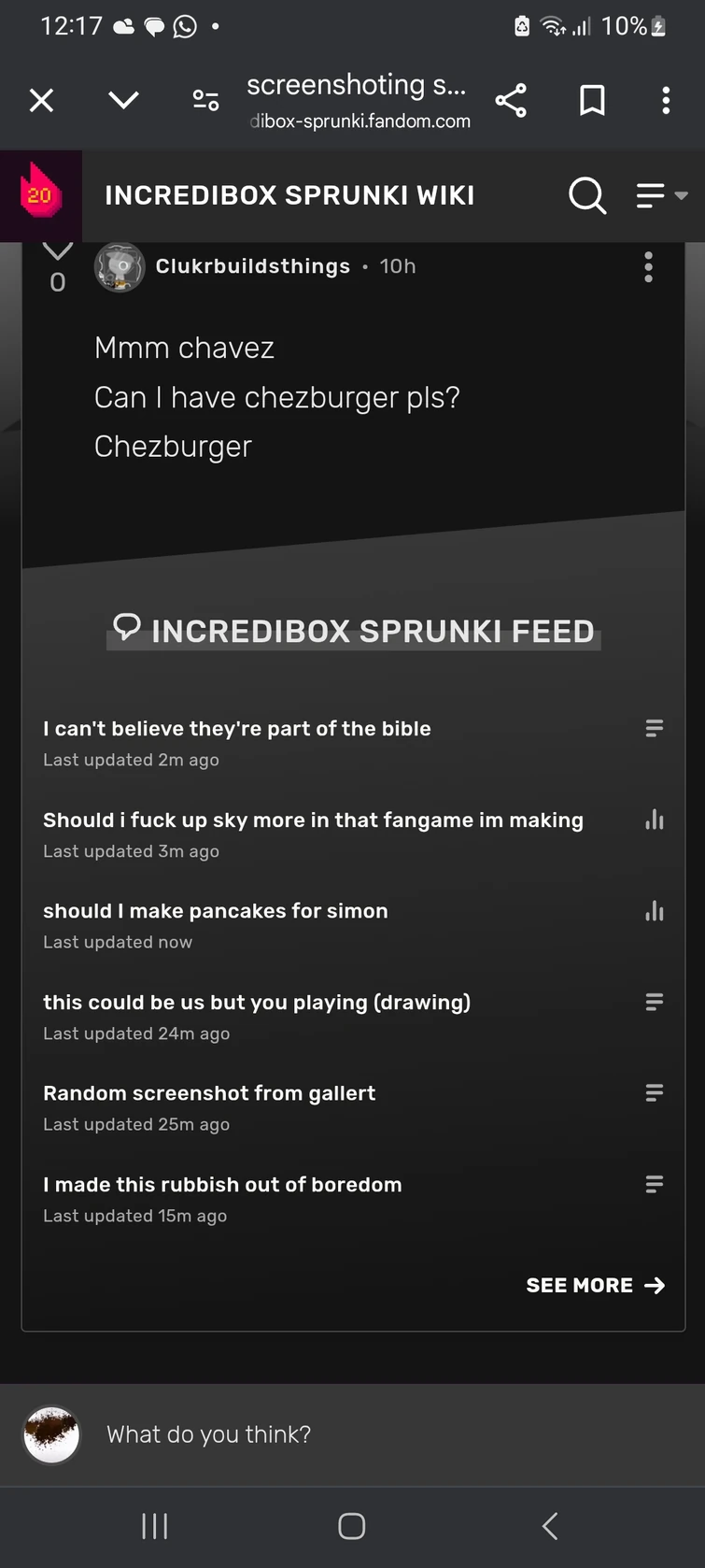 Screenshotting sprunki recent things day 2 | Fandom