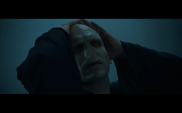 did anybody feel uncomfortable when lord Voldemort rubbed his bald head ...