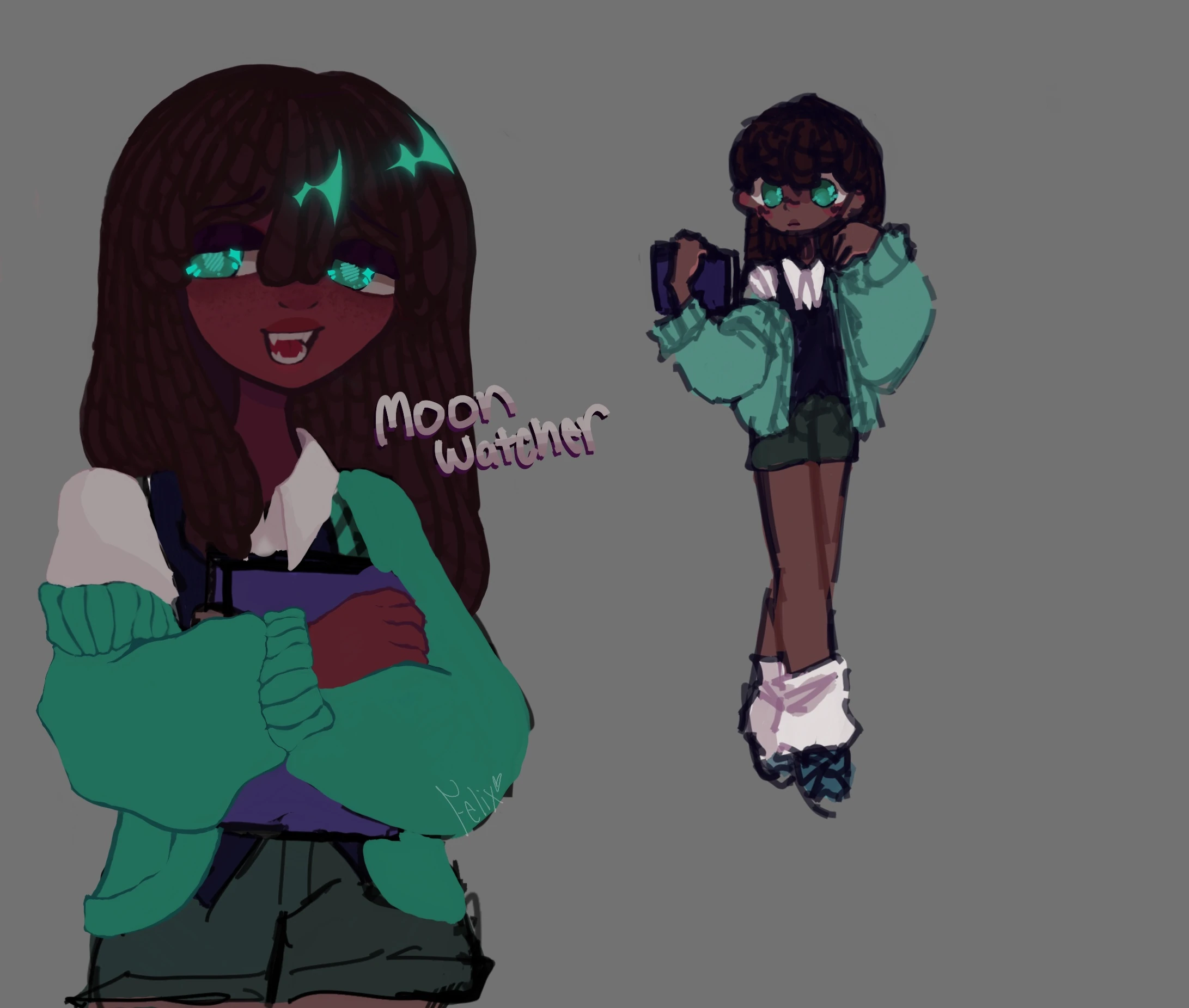 humanized moon wip | Fandom