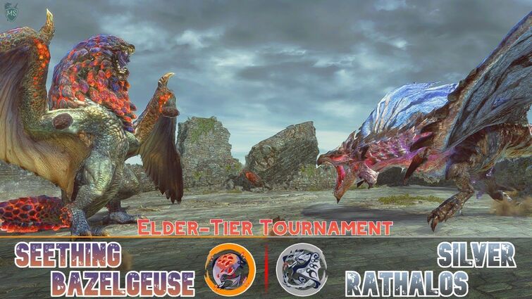 Silver Rathalos vs Seething Bazelgeuse AND Gore Magala vs Tigrex - 2 ...