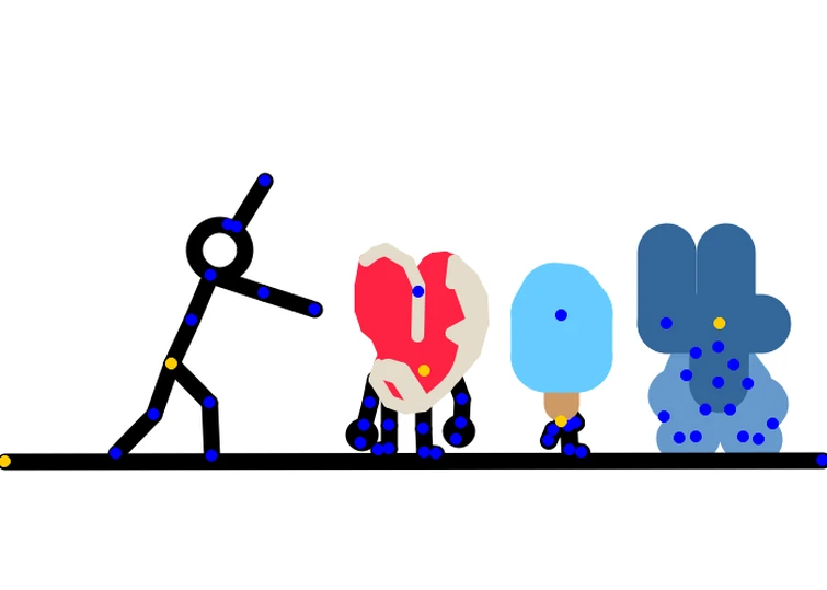 wish my animation software wouldn't crash, i made some bfdi rigs ...