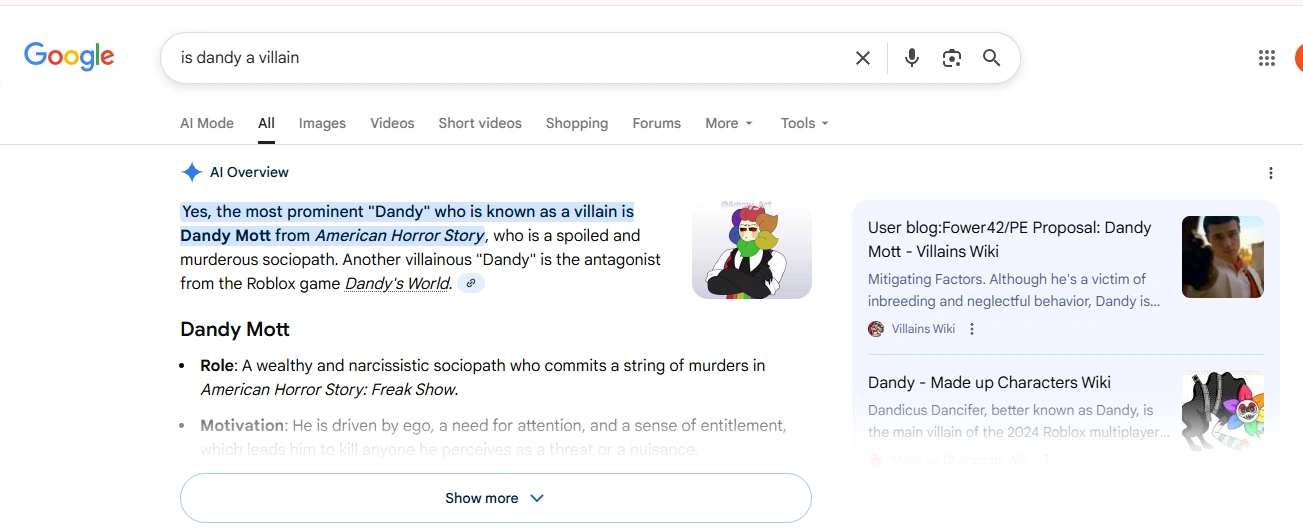 I'M NOT TALKING ABOUT DANDY MOTT BRO | Fandom