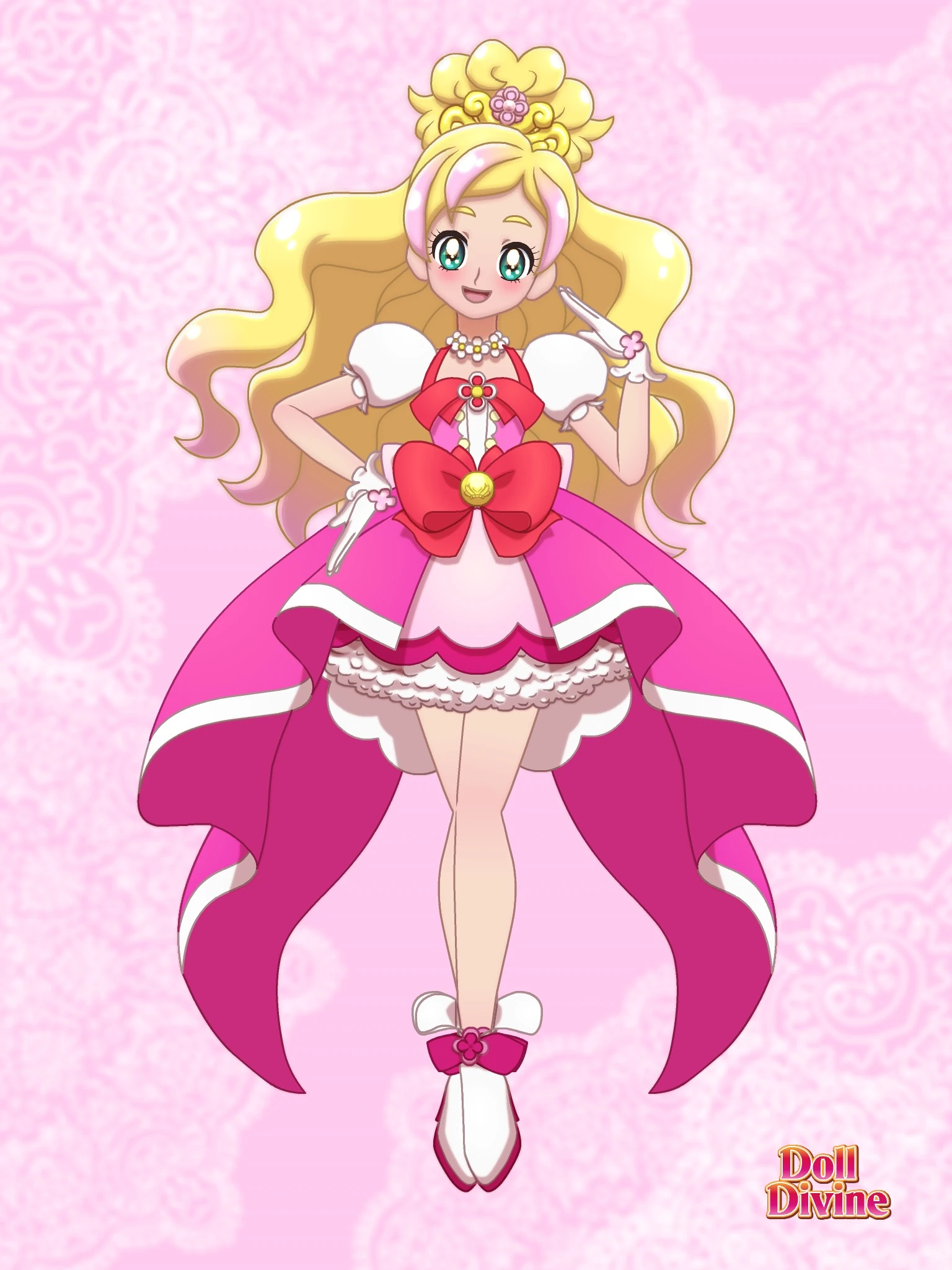 I made cure Flora in glitter cure maker | Fandom