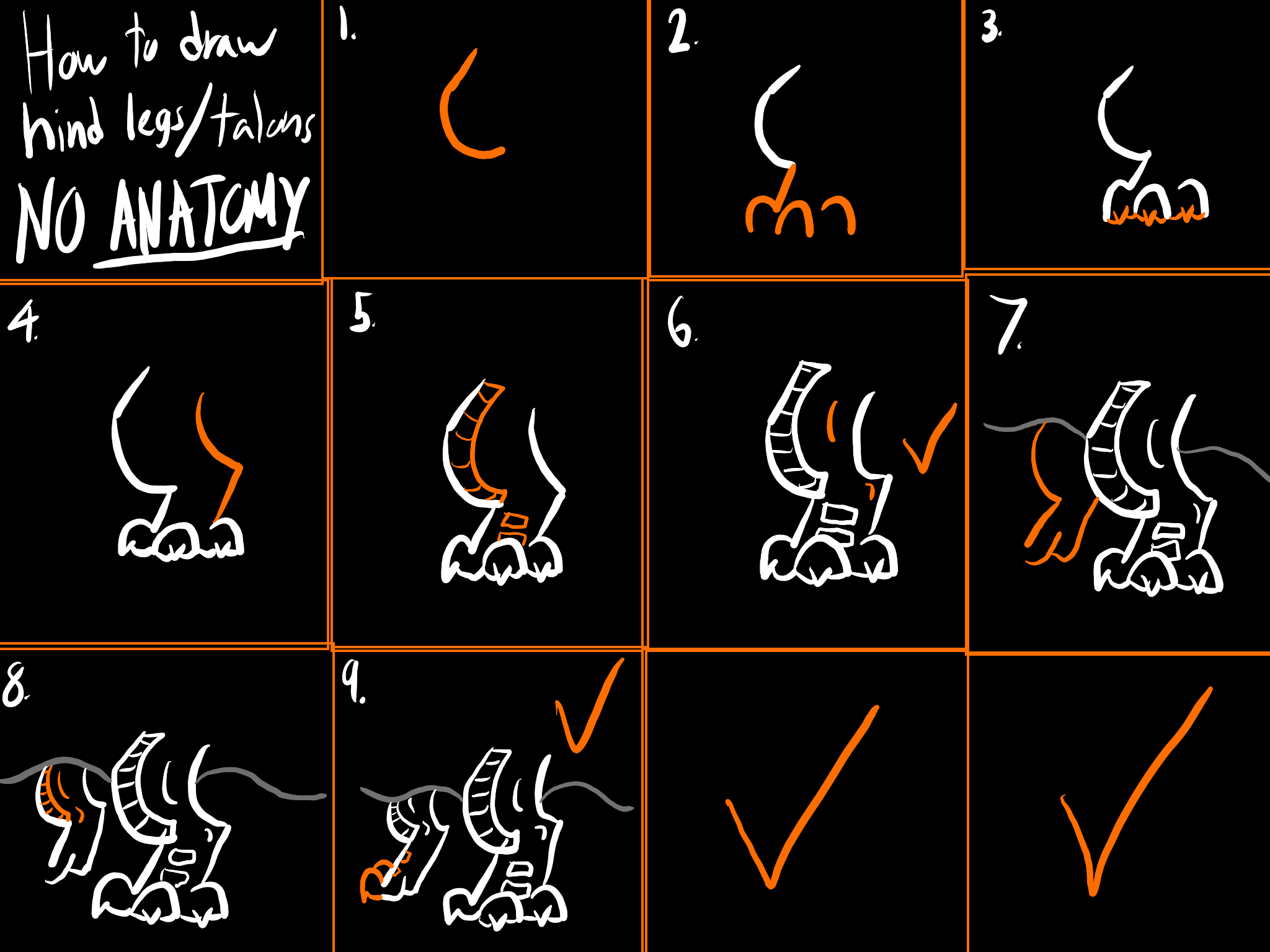 Tutorial On How To Draw Hind Legstalons For People Who Hate Anatomy And Need Some Help Fandom