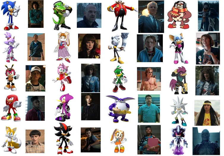 I thought I'd do my own Sonic/TV Show character comparison post, but ...