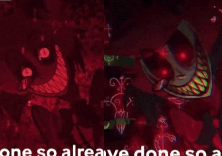 Charlie & Vaggie when they see Alastor cursed (I don’t think this is ...