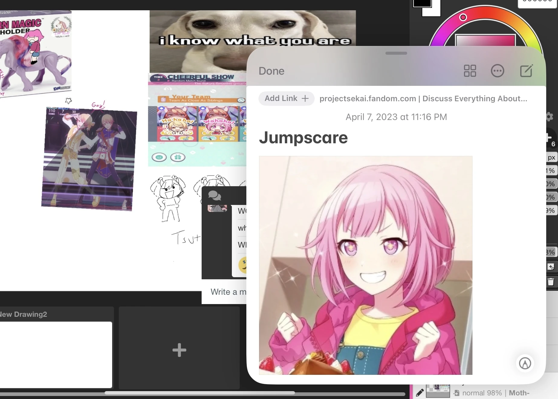 I forgot I put this in my notes because I kept accidentally opening it ...