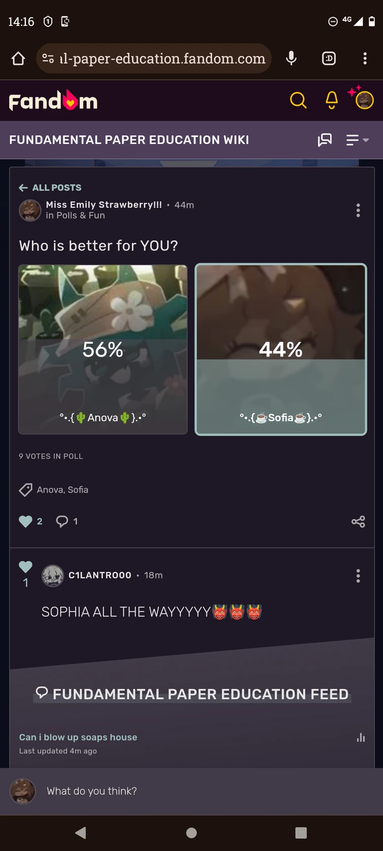 Me after looking at FPE fanon wiki discussion page: | Fandom