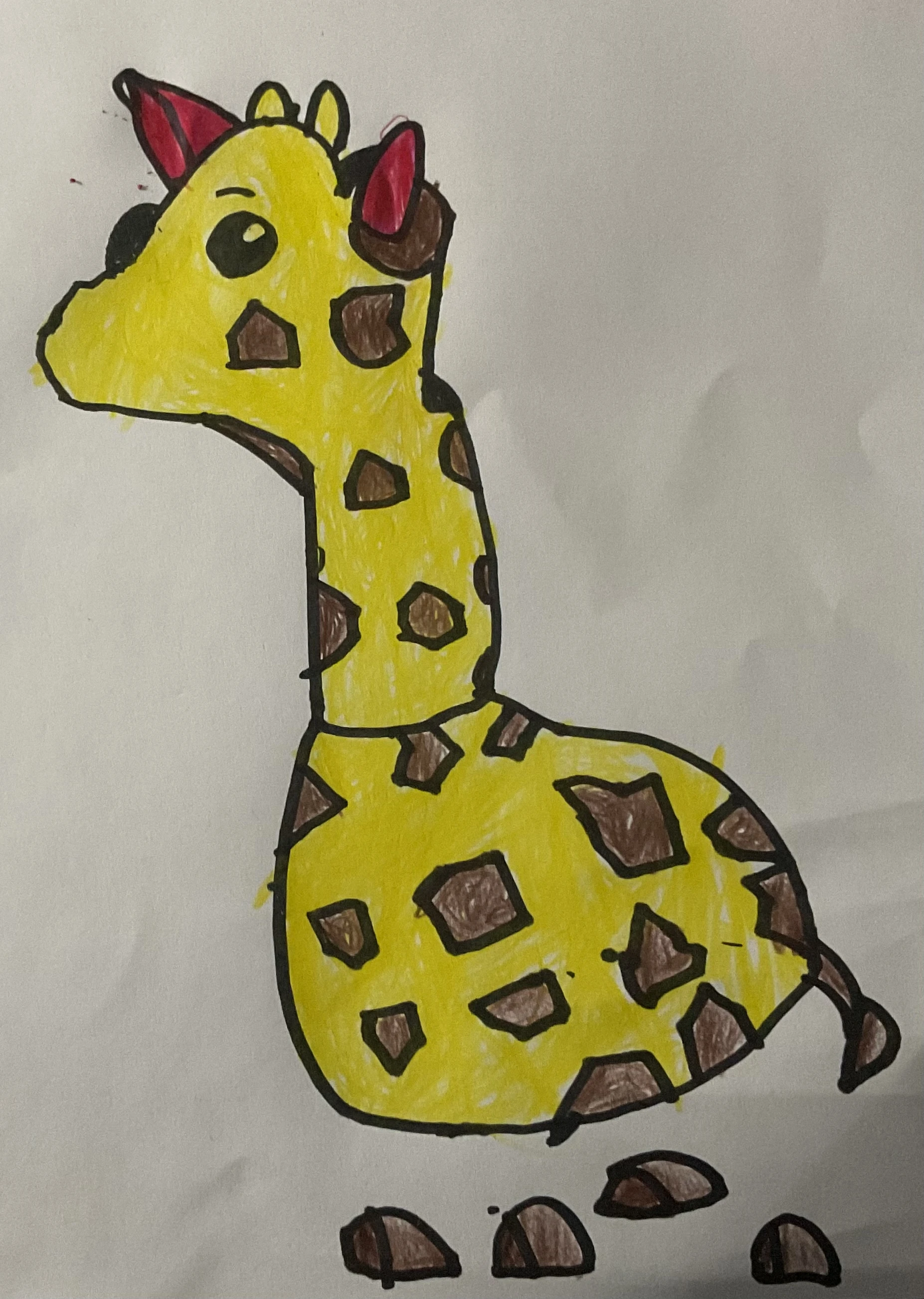 My giraffe art! | Fandom