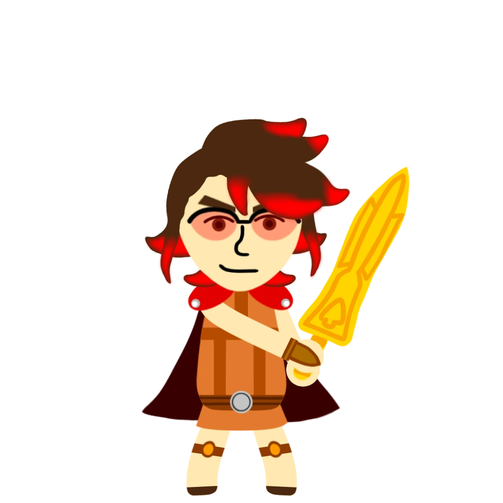 Drawing of my Miitopia Mii (regular and Legendary Armor variants) | Fandom