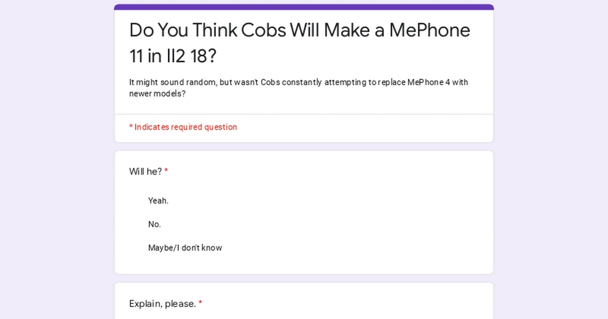 Do you think Cobs will make a MePhone 11? | Fandom
