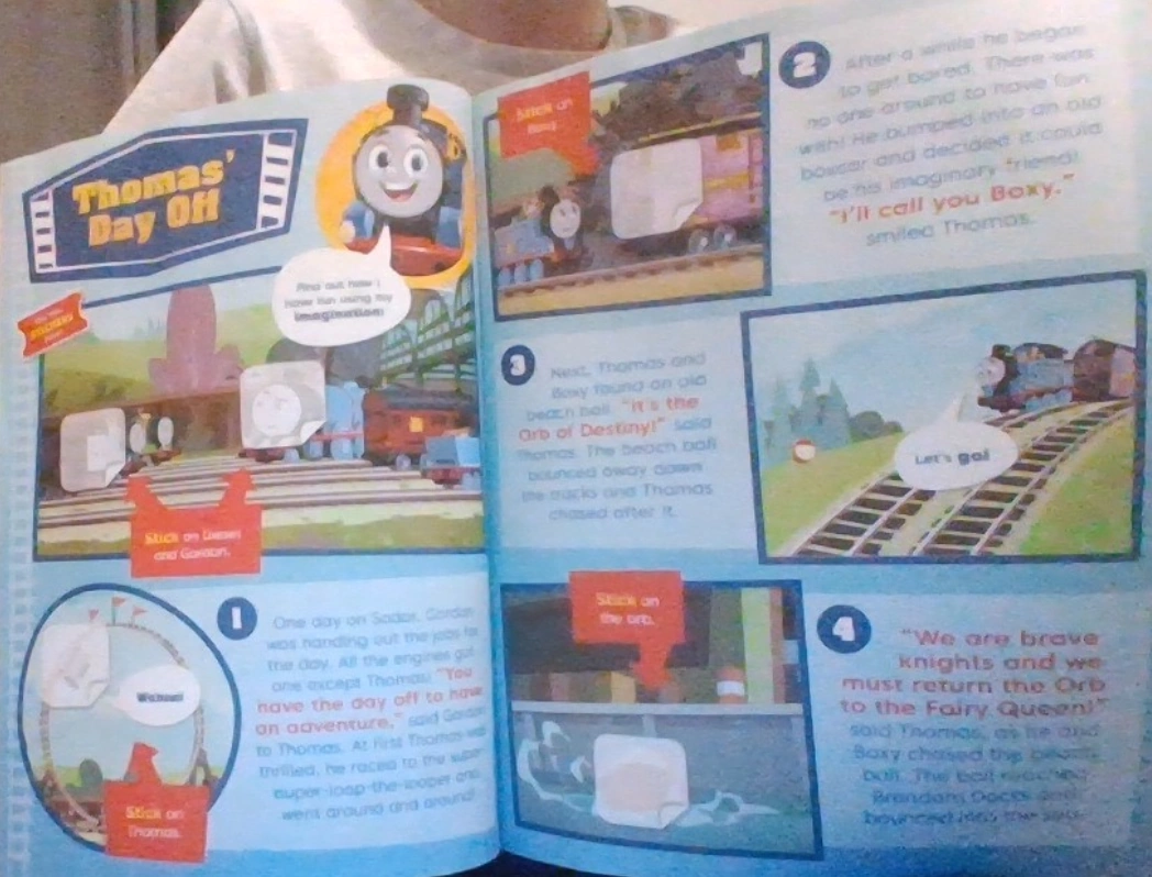 I got this month's Thomas magazine, so here is the new magazine story ...