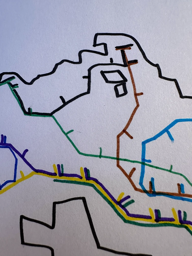I made a metro map of yoyle city + the needy & stadium. | Fandom