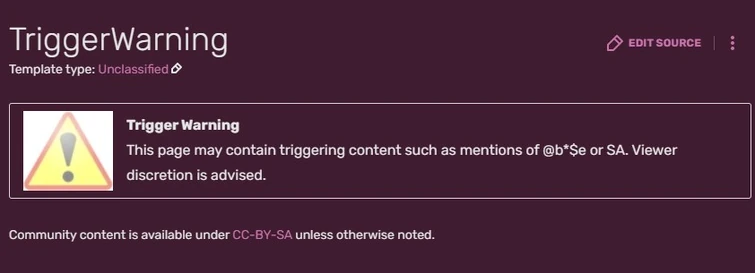 trigger warning template | Fandom